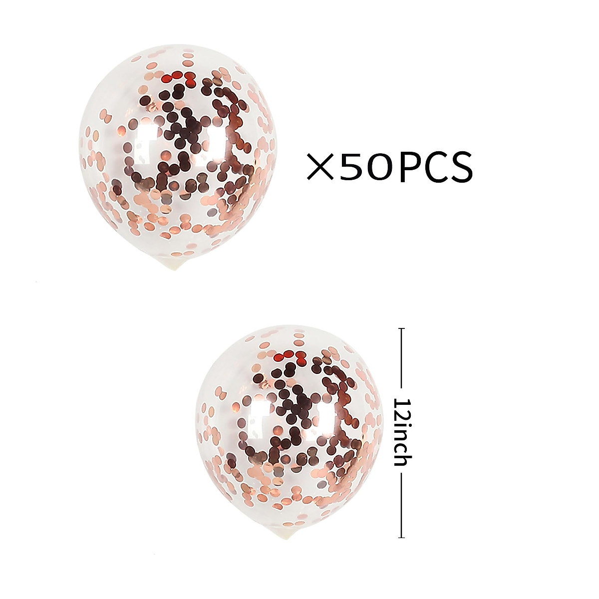 MYZSBRDM Blue Confetti Balloons,50 Pack Blue Confetti Balloons,12 inch Blue Confetti Balloons,Clear Balloons With Blue Confetti Inside,for Wedding Wedding Baby Shower Wedding Party Decoration.