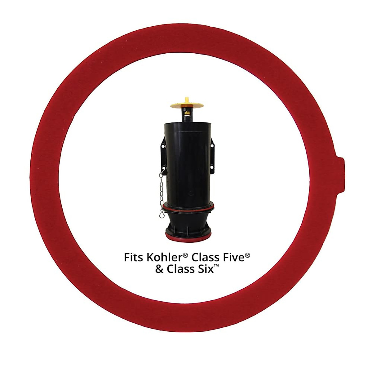 Korky 435BP Universal Toilet Flush Valve Seal Kit - Replaces American Standard part 738651-00700A and Kohler part GP1059291 - Made in USA