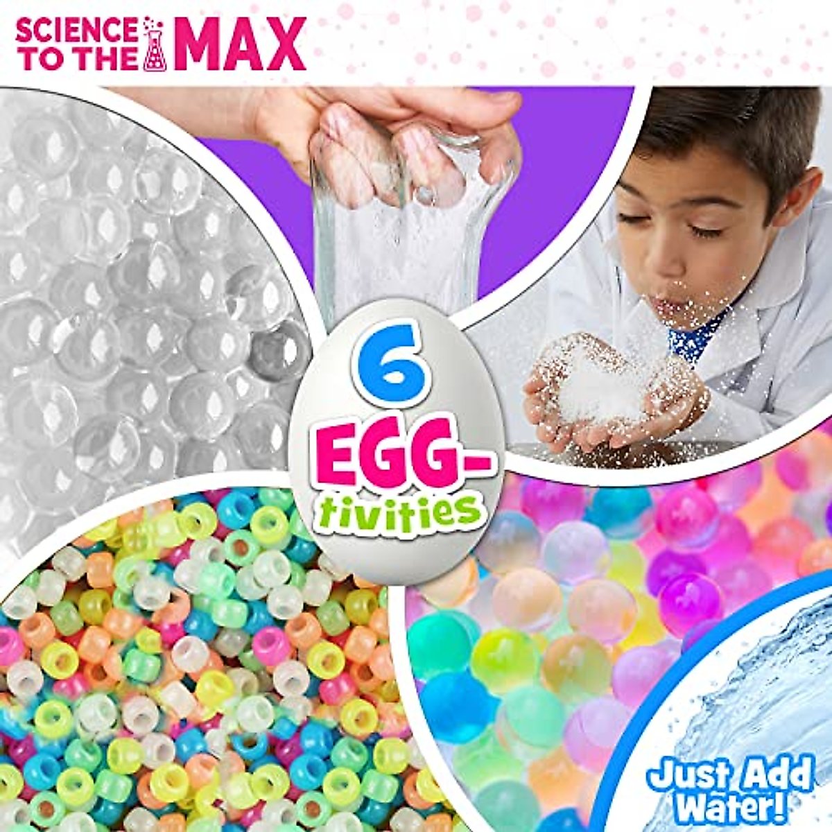 Be Amazing! Toys Egg-Cellent Experiment - 6 Pack Science Experiments for Children- Egg-Shaped Activity Kit for Boys and Girls - Easter Party Favor or Basket Stuffer - STEM for Kids 8+