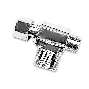 GenieBidet 3/8 X 3/8 X 1/2 Inch T-Connector for Bidet | Connect to 3/8 Water Supply at the wall Instead of 7/8 Toilet Tank Inlet | This Bidet T Connector uses 1/2 Water Supply to the Bidet
