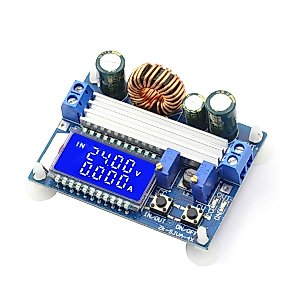 CenryKay Adjustable USB Power Supply Module, 15W DC-DC 0.5-30V Step Up/Down Module CVCC Buck Boost Voltage Converter Support Fast-Charge Trigger (Boost Converter)
