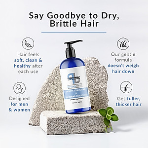 Pure Biology 8 Fl Oz Biotin Conditioner Volumizing Hair Conditioner with Coconut Oil, Argan Oil & Rosemary Oil for Thinning Hair & Dry Hair