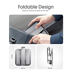 elitehood Aluminum iPad Stand, Adjustable iPad Stand Holder for Desk, Desktop Tablet Stand Dock for iPad Pro 12.9 11, iPad Air Mini 4 5 and More 4-13 inches Tablets, Gray