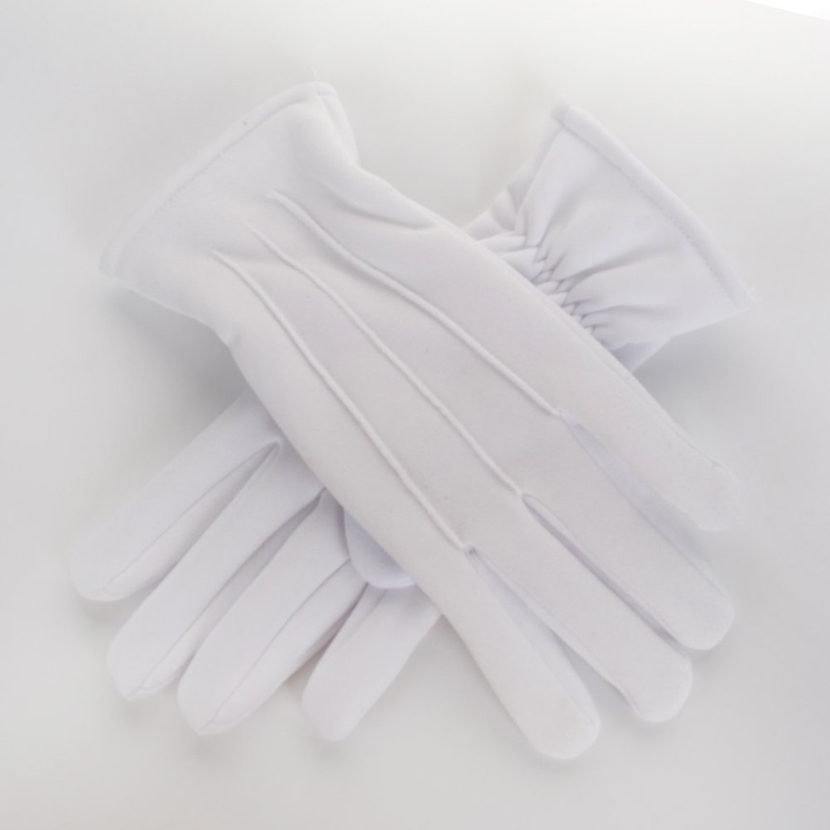 JISEN Men Formal Tuxedo Honor Guard Parade Winter Wind-Resistant Polyester Gloves Common Type