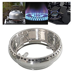 Milageto Windproof Design Gas Stove Rack Cookware Parts Stainless Steel Cooking Pan Stand Stoves Hob Covers Wok Rack Pans Support Rack for Kitchen, Double Layer S