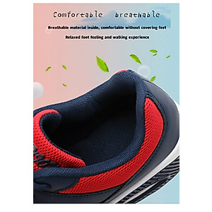 pearlzone Women's Comfort Light Weight Mesh Non Slip Work Shoes,Breathe MeshShoes Fashion Sneakers for Women (5.5,Black)