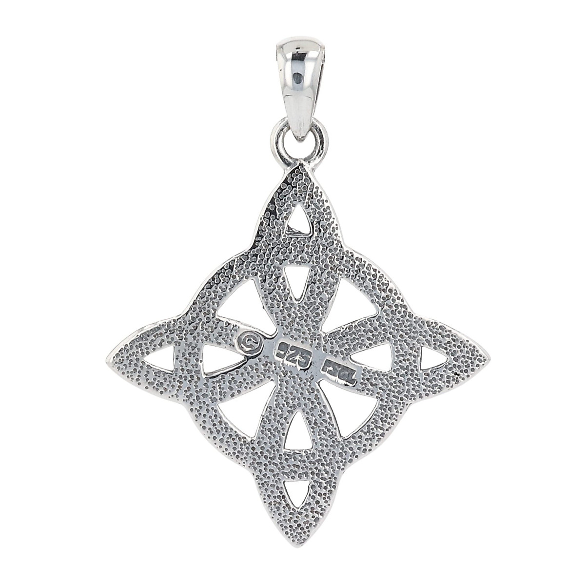 Jewelry Trends Sterling Silver Celtic Good Luck Knot Pendant