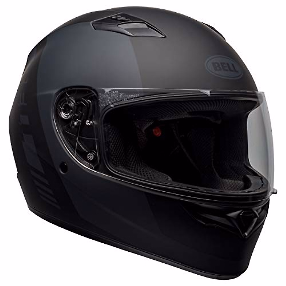 BELL Qualifier Full-Face Motorcycle Helmet (Turnpike Matte Black/Gray - Medium)