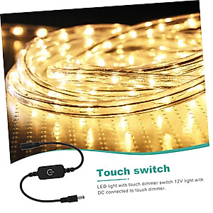 Housoutil 1pc Light Strip Dimmer Table Lamp Adjustment Led Dimmer Controller Touch Light Led Power Led Sensor Light Strip Adjustment Light Modulator Bar Plastic Dc