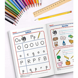 Spectrum Reading Comprehension Kindergarten Workbook, Ages 5 to 6, Kindergarten Reading Comprehension, Letters and Sounds, Word Recognition, Sight Word Activities, and Phonics - 166 Pages