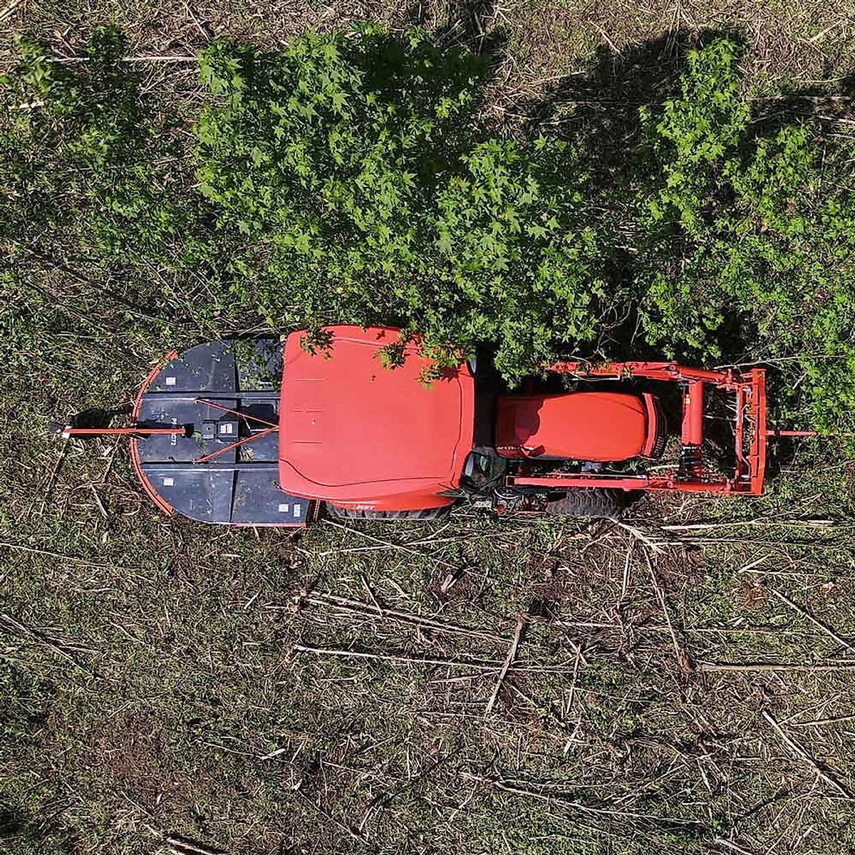 Titan Attachments 5 FT PRO Series Rotary Cutter, for Cat 1 Tractors with Rear 3 Point Hitch, Cast Iron Gear Box with Slip Clutch PTO Shaft, Brush Cutter Attachment, Mulches with Rear Discharge