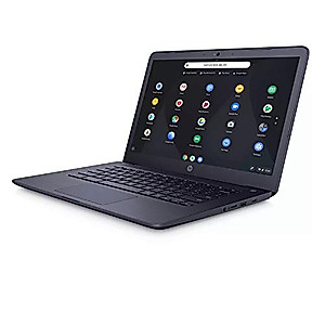 HP 14" Lightweight Chromebook AMD A4-Series Processor, 4GB RAM, 32GB eMMC Storage, Webcam, WiFi, Chrome OS (Google Classroom or Zoom Compatible) Navy/Legendary Accessories