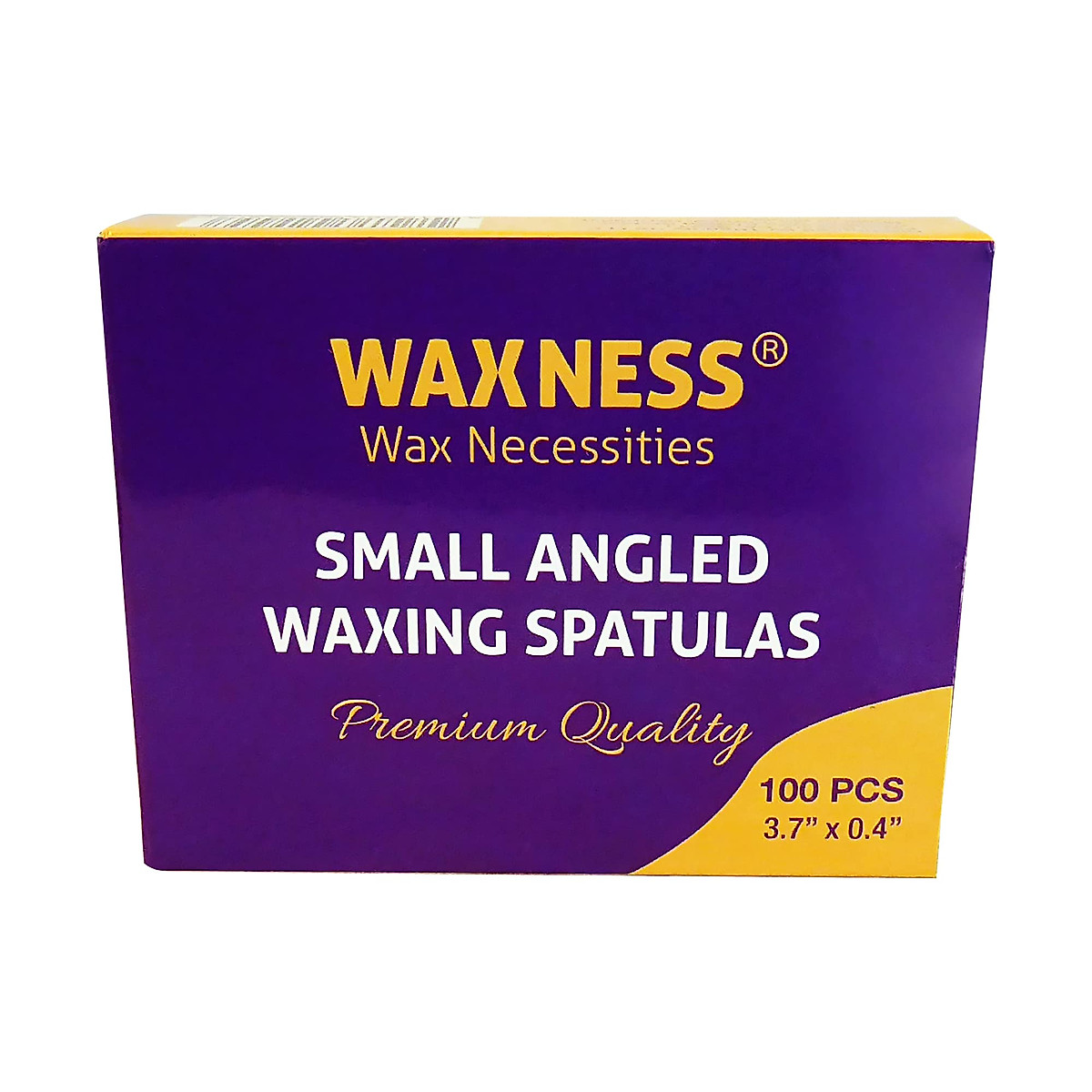 Waxness Small Waxing Wooden Angled Spatula Applicator 100 Pk