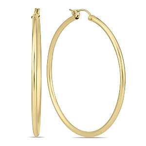 14K Yellow Gold Filled Hoop Earrings (50mm)