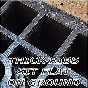 BULLKE (USA Made) Trailer Jack Block Stand Tested up to 18,000 lbs Stabilizing Pads | Strongest Blocks for RV 5th Wheel Camper, Post, Foot, Tongue Jack, or Stabilizer Round