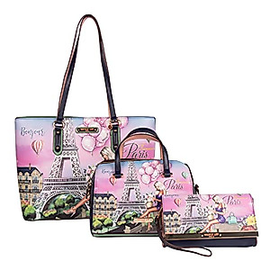 Nicole Lee ROMANCE IN PARIS 3 PIECE SET (Shopper, Crossbody, Clutch)
