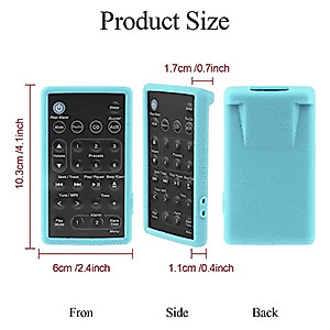CHUNGHOP Remote Control with Cover Replacement for Bose Music System I II III IV, Compatible with Bose Sound Touch Music Radio System (Remote+Glow Blue Cover)