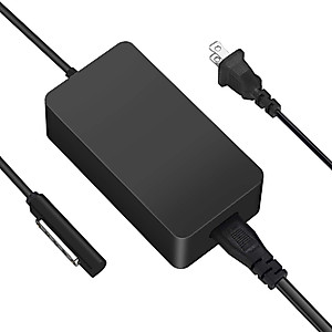 Surface Pro 1 & 2 Surface 2 Charger 48W Power Supply AC Adapter for Microsoft Surface Pro1 Surface Pro 2 Surface RT & RT2 1512 1536 1601 i5 i7 Tablet with 5V 1A USB Charging Port