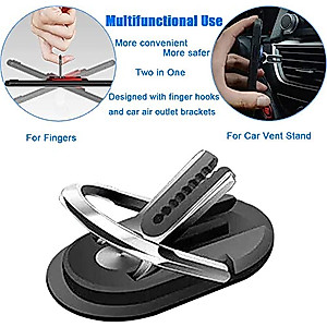 Coyoleoeo Phone Ring Holder 360° Degree Rotation Phone Grip Ring Holder for Cell Phone with Shower Phone Holder - Phone Ring Grip and White Wall Phone Holder (Random Color)