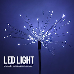 Romantic Valentine's Day Plastic Material Fireworks Lights, LED Light Decor, High Brightness Warm White Energy Saving for Garden Corporate Parties Wedding Decoration Home Courtyard(White Light)