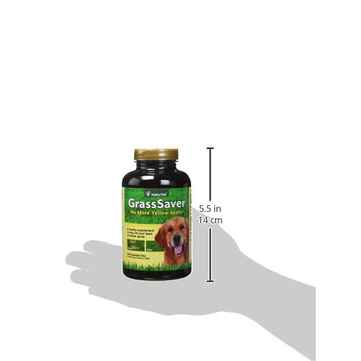 NaturVet – GrassSaver Supplement for Dogs – Healthy Supplement to Help Rid Your Lawn of Yellow Spots – Synergistic Combination of B-Complex Vitamins & Amino Acids – 500 Tablets