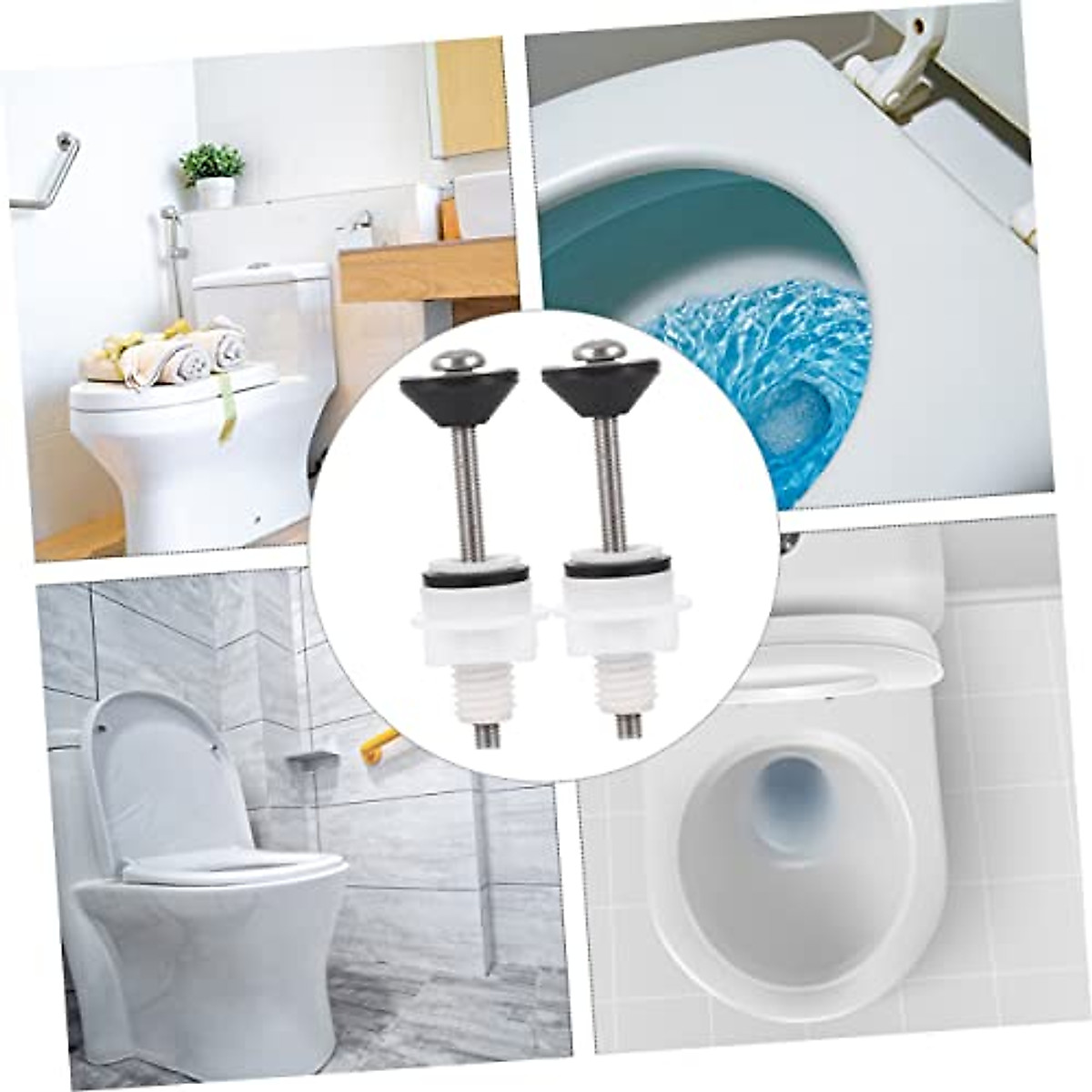 Uonlytech 10 Pcs Water Tank Fixing Screw Heavy Duty Hinges Stainless Steel Washers Metal Washers Toilet Accessories Toilet Tank Bolts Toilet Seats Fixed Screws Toilet Seats Bolts Water Tank