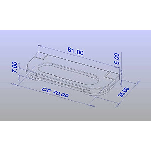 Richelieu Hardware BP77370195 2 3/4-inch (70 mm) Center-to-Center Brushed Nickel Modern Cabinet and Drawer Pull Handle for Kitchen, Bathroom, and Furniture