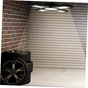 Gadpiparty 1pc Ceiling Light Aluminum Garage Warehouse Light Light for Garage Abs Ceiling Light Black