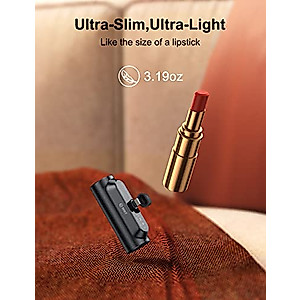 EMNT Mini Portable Charger for iPhone, 6000 mAh Fast Charging 18W PD Ultra-Compact Phone Power Bank, Small External Battery Pack Compatible with iPhone 13/12 Pro Max/11/XS/XR/X/8/7/6s/Plus and More.