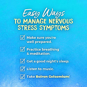 Boiron Gelsemium 30C Homeopathic Medicine for Relief from Stress, Nervousness, Apprehension, and Stage Fright - 3 Count (240 Pellets)