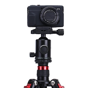 G7X Mark II Case G7X Mark III Case G7X Camera Silicone Case Ultra-Thin Lightweight Rubber Soft Silicone Case Bag Cover for Canon PowerShot G7X G7X Mark II G7X Mark III + Microfiber Cloth (Black)