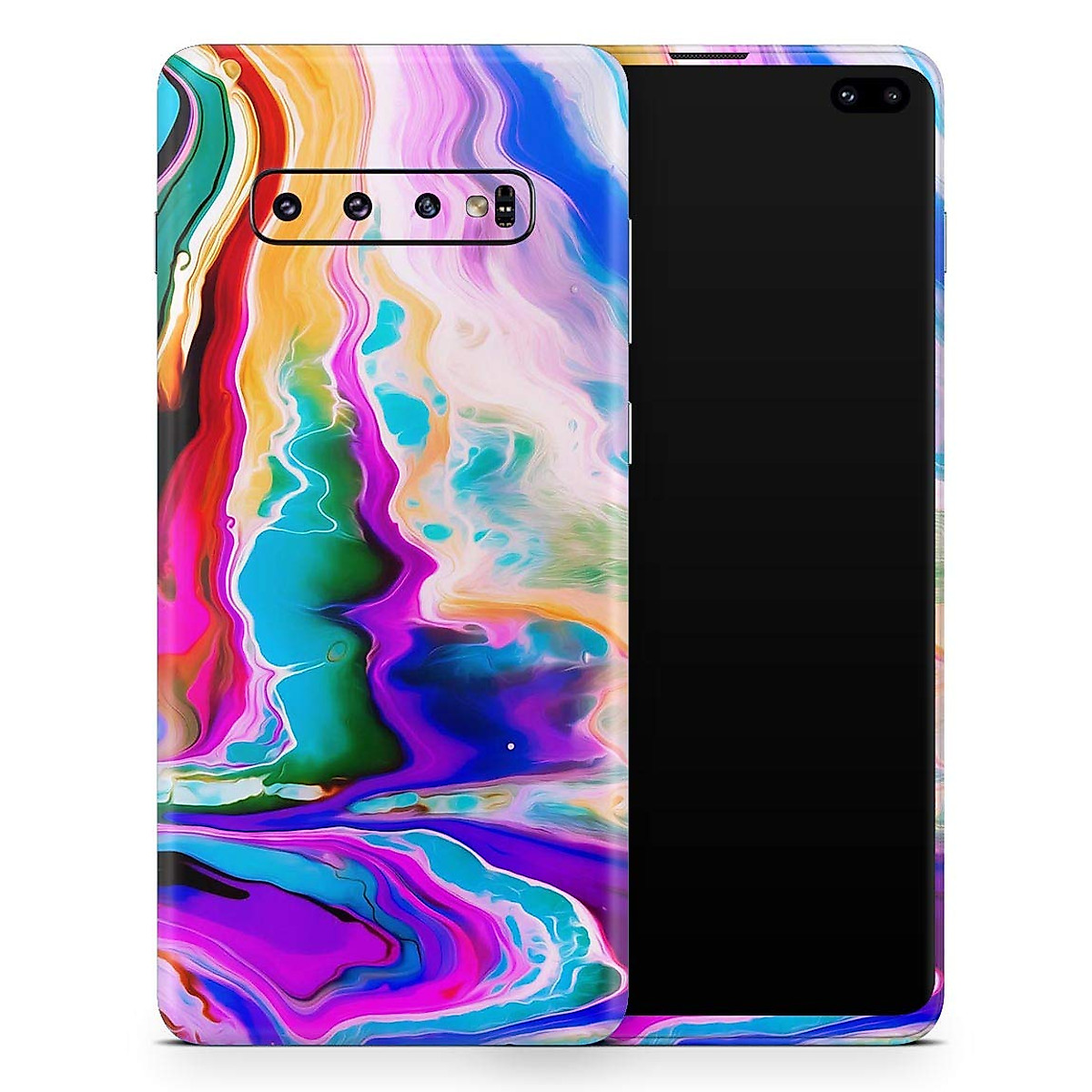 DesignSkinz Blurred Abstract Flow V33 Protective Vinyl Decal Wrap Skin Cover Compatible with The Samsung Galaxy S20 (Screen Trim & Back Glass Skin)