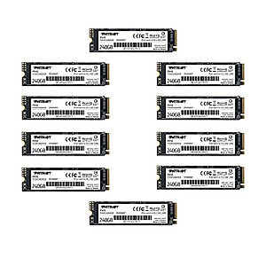 Patriot P310 240GB Internal SSD - NVMe PCIe M.2 Gen3 x 4 - Low-Power Consumption Solid State Drive 10 Pack, Lot of 10 - P310P240GM2810