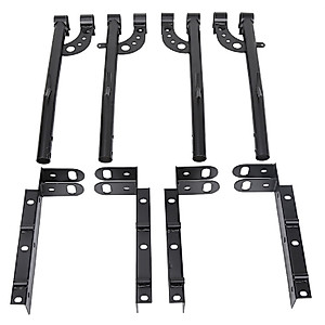 7BLACKSMITHS 1000 LBS Adjustable Truck Contractors Rack Ladder Pickup Kayak Lumber Rack Side Bar Long Cab Full Size 60"(W) x 138"(L) x 34"(H) (You Will get 2 Boxes)