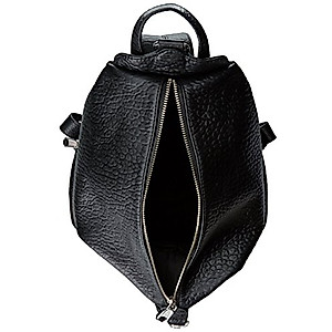 Rebecca Minkoff womens Julian Backpack Backback, Black With Silver, One Size US