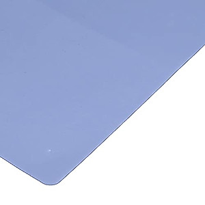 Shanrya Clear Clipboard, Clip Board Plastic Multifunctional Soft for Writing for Drawing(EVA Exam Pad A4-Athens Blue)