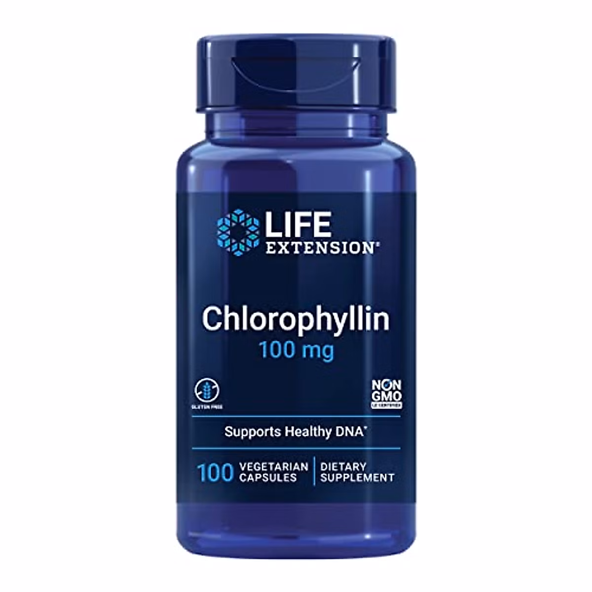 Life Extension Chlorophyllin 100mg – Powerful Antioxidant Supplement Pill for DNA, Liver Health and Detox – Non-GMO, Gluten-Free, Vegetarian - 100 Capsules