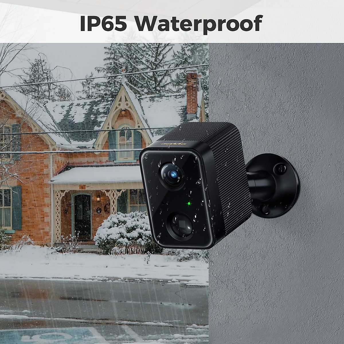 ARPHA Security Camera Wireless Outdoor with HomeBase, 1080P 2.4GHz WiFi Battery Camera IP65, Clould Storage, PIR Motion Detection Night Vision, 2-Way Talk 160 Days Battery Life, 2Pcs