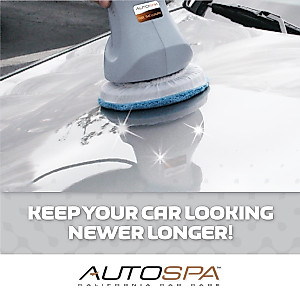 AutoSpa 94000AS Random Orbital 6" 120V Automotive Polisher with 2 Bonus Bonnets