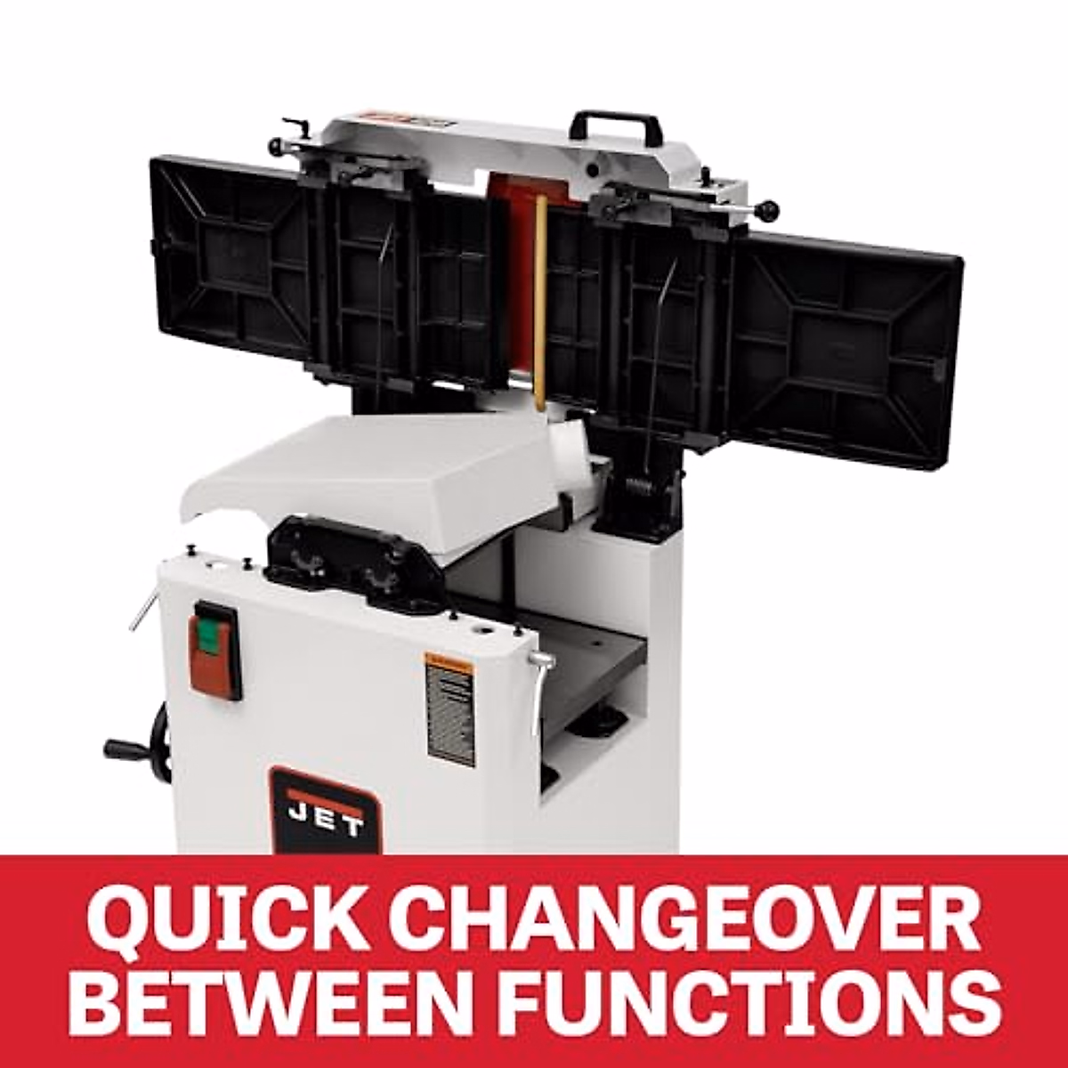 JET 12-Inch Planer/Jointer, Helical Cutterhead, 3 HP, 230V 1Ph (Model JPJ-12BHH)