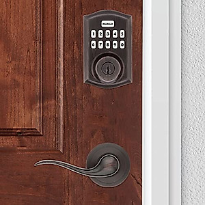 Kwikset Home Connect 620 Smart Lock Deadbolt with Z-Wave Technology, Works with Ring Alarm, Samsung Smartthings and More, Z-Wave Hub Required, Traditional Design in Venetian Bronze