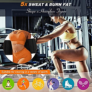 Phateey Waist Trainer for Women Lower Belly Fat Corset Waist Cincher Trimmer Belt Sport Girdle for Workout Fitness - 3 Straps