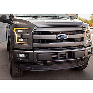 9 Inch Metal Replacement Emblem for Ford, American Flag Front Grille Emblem F150 Emblem Ford Tailgate Emblem Oval 9"X3.5" Fits for 04-14 F250 F350, 11-14 Edge, 11-16 Explorer, 06-11 Ranger (Grey)