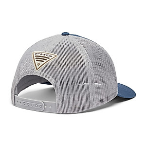 Columbia Unisex PHG Leather Game Flag Snap Back - High, Zinc/Cool Grey, One Size