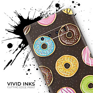 DesignSkinz Yummy Colored Donuts v2 Protective Vinyl Decal Wrap Skin Cover Compatible with The Samsung Galaxy S20 (Screen Trim & Back Glass Skin)