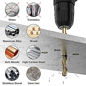 LETON 5/32" M35 Cobalt High Speed Steel HSS Twist Drill Bit for Steel, Iron, Copper, Aluminum, Pack of 10 (4.0mm Diameter)