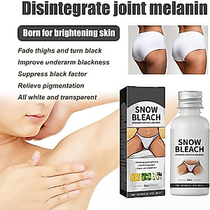 3PCS Snow Bleach Cream for Sark Spot Remover , Intimate Areas-Underarm, Neck, Armpit, Knees, Elbows,Face,Body