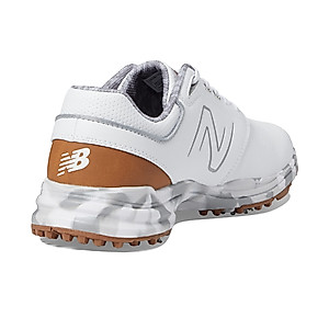 New Balance Men's Brighton Golf Shoe, White, 14 X-Wide