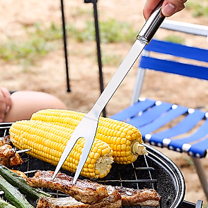 BBQ Grill Tools Set with Carry Bag, BBQ Accessories,Camping Barbecue Grill Utensils Set 9PCS-13Inches