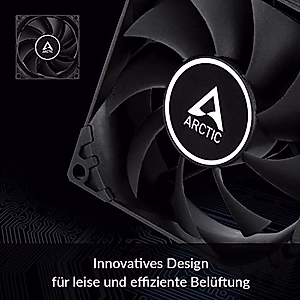 ARCTIC F8 Silent - PC Fan, 80mm Case Fan, Very Quiet Motor, Computer, Almost inaudible, Push- or Pull Configuration, Fan Speed: 1200 RPM - Black